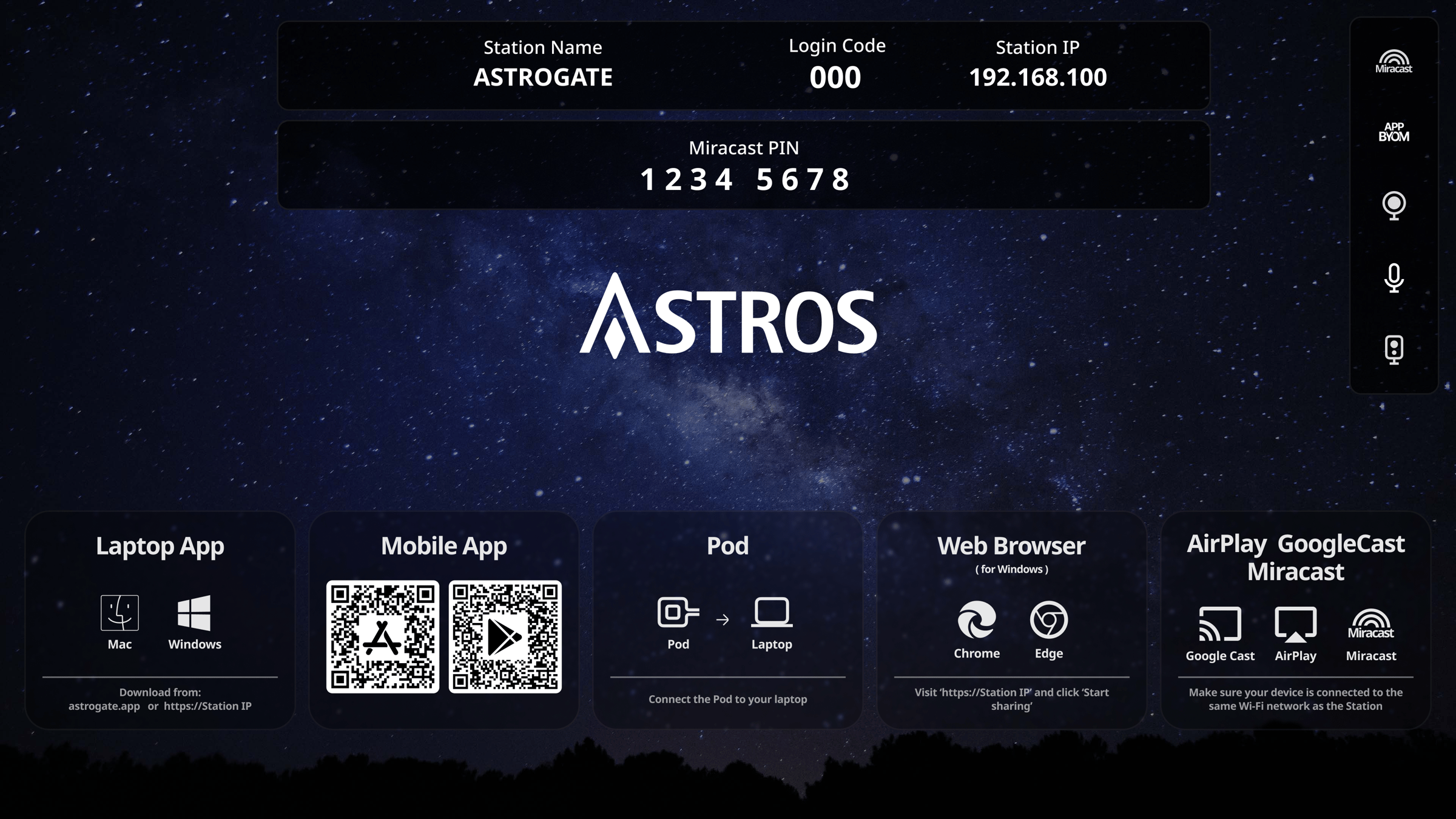 ASTROS Station – ASTROGATE | Wireless Presentation & Conferencing